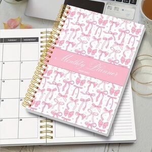 Office | Pink Bow Monthly Planner | Poshmark